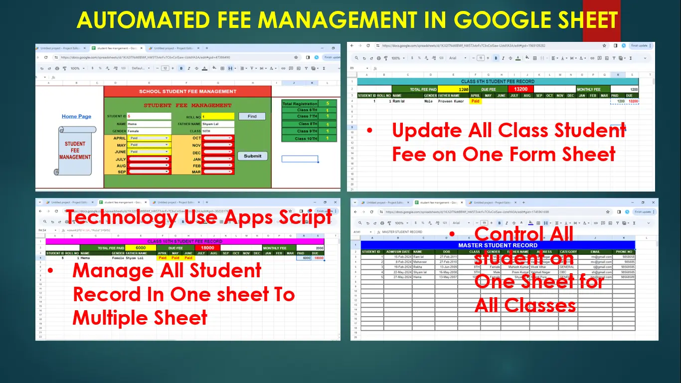 Effortless Automated Fee Management in Google Sheets